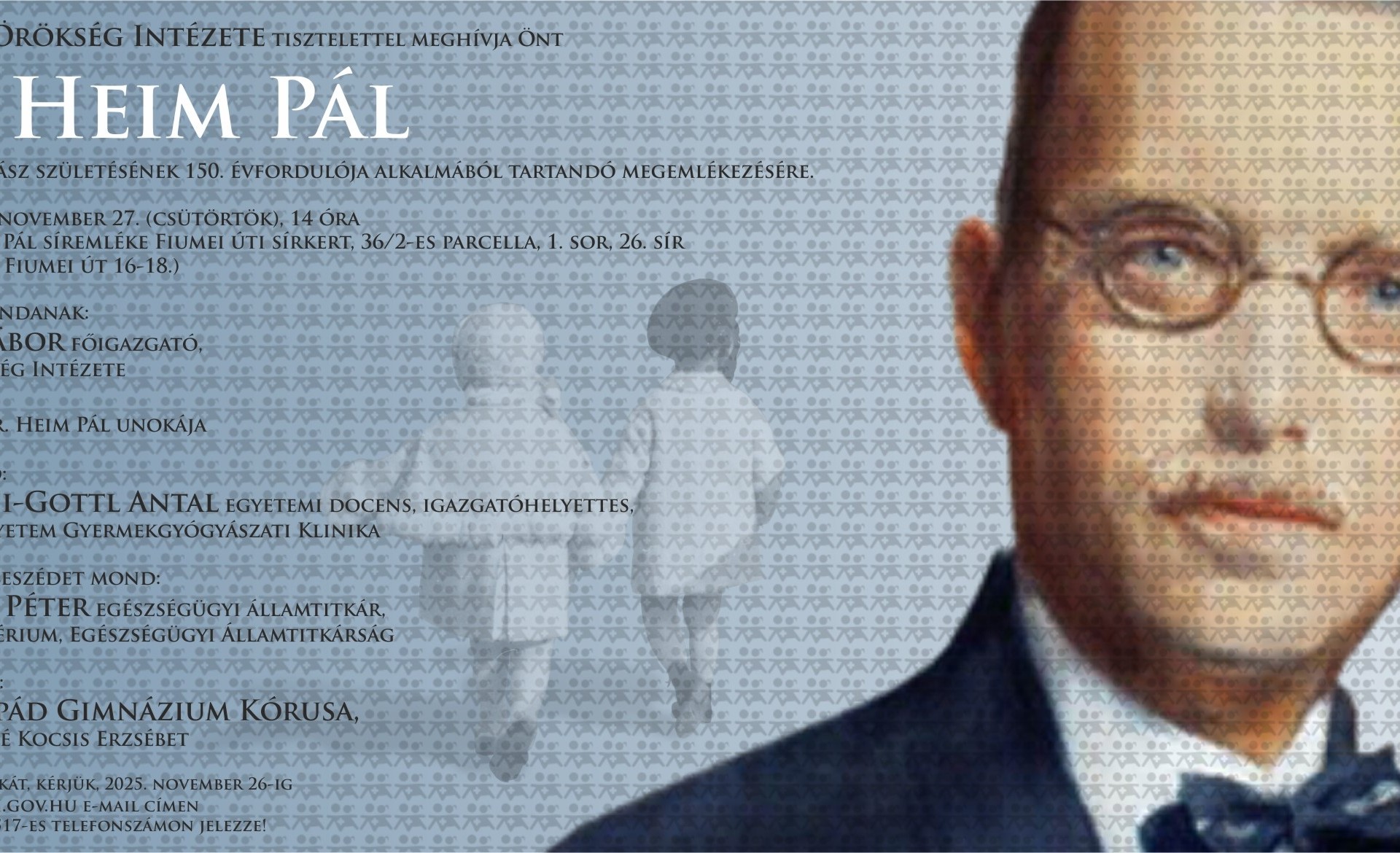 Nemzeti Örökség Intézete - Megemlékezés - Dr. Heim Pál